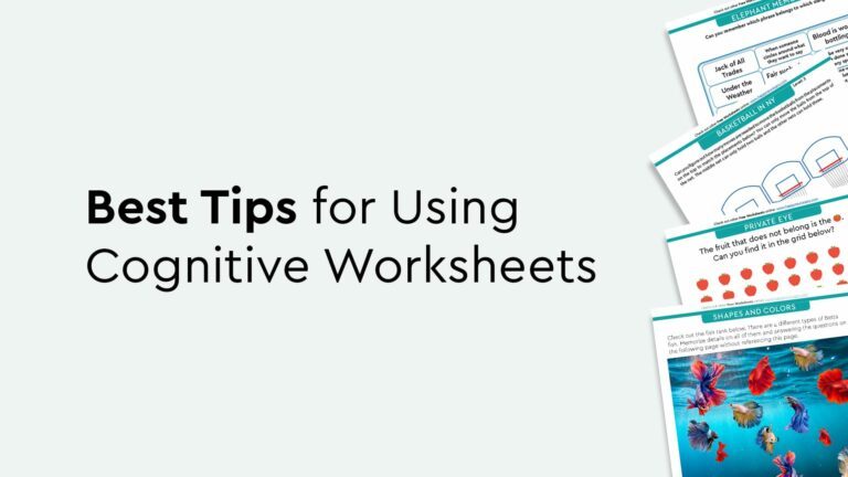5 Characteristics of Good Cognitive Worksheets - HappyNeuron Pro - Blog