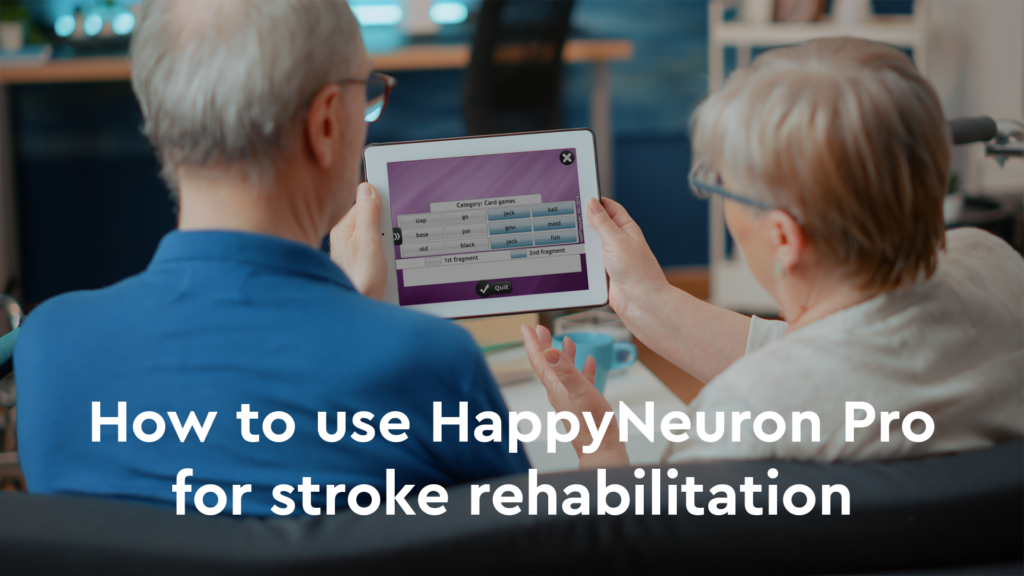 Activities to help with stroke recovery - HappyNeuron Pro - Blog
